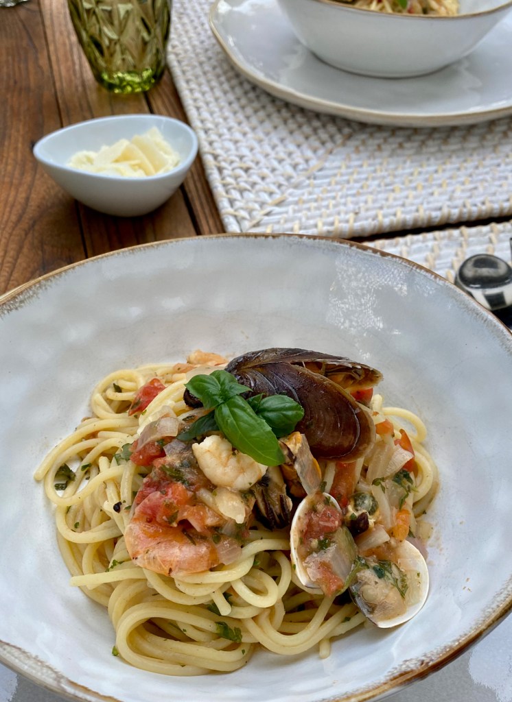 Pasta Frutti di mare – weiss & schwarz
