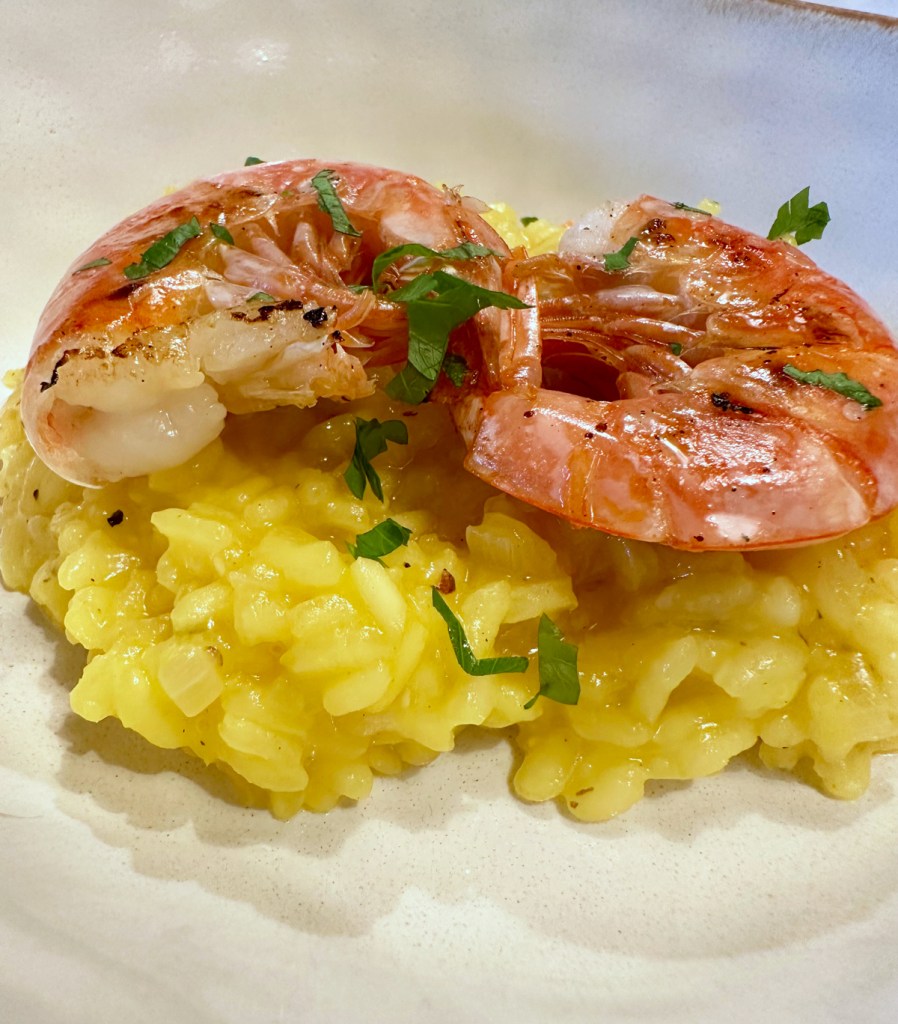 Safran Risotto – weiss & schwarz